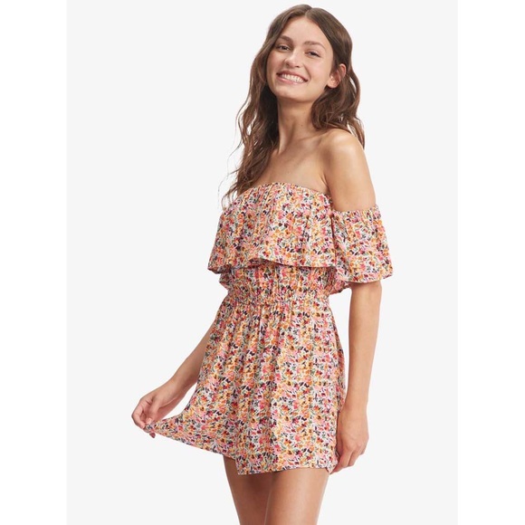Roxy | Pants & Jumpsuits | Roxy Womens Another Day Print Floral Romper ...